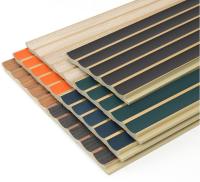China Interior Decoration Fluted Wall Panels Wooden Grain Design and Textured Wooden Grains for sale