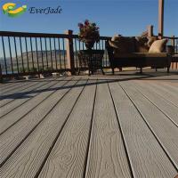 China Bullnose Teak Pvc 2x4 3d Lumber Liquidators Wood Plastic Composite Decking 100%pvc 22mm CE for sale