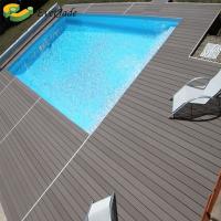 China Bullnose Teak Pvc 2x4 3d Lumber Liquidators Wood Plastic Composite Decking 100%pvc 22mm CE for sale