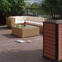 China Traditional Design Style Waterproof Fire Resistant WPC Decking Board with Corner Kits for sale