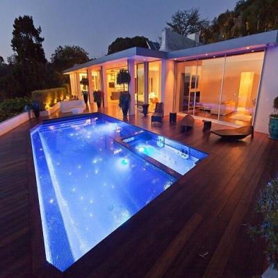 China EUROPEAN Design Style Wpc Waterpool Decking Boards With Solar Light For Your Country for sale
