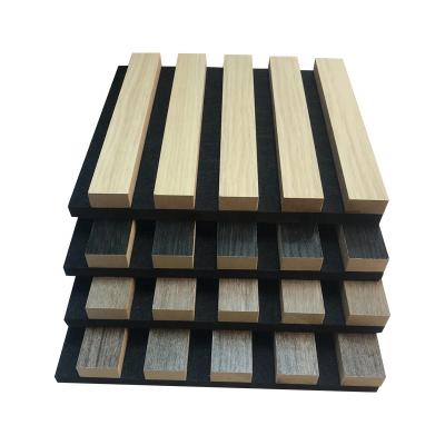 China Studio Office Soundproofing Acoustic Wall Panel with MDF PET Polyester Fiber Material for sale
