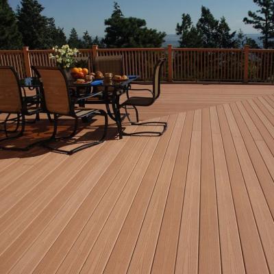 China Double Surface Treatment WPC Decking 18mm Above Thickness for Park Balcony Garden for sale