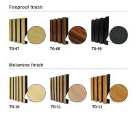 China Fire-Resistant Home Theater Acoustic Foam Wood Wall Board with Glue Installation for sale