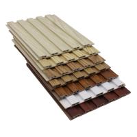 China Vinyl Cladding Wall Panel Wooden Grain PVC WPC Wall Board Panels for Modern Home Office for sale