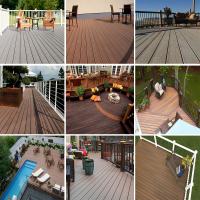 China 1.3%-1.4% Density Quick Deck Wood Composite Outdoor Deck Tile in Icelandic Smoke White for sale