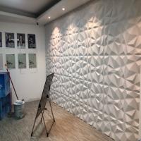 China Luxury Living Room TV Background 500mm*50mm PVC 3D Wall Panel with Modern Design for sale