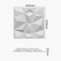 China 3D Relief Height 22mm High Gloss Peel and Stick PVC Wall Art Panel for Sofa Background for sale