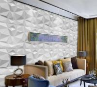 China 3D Relief Height 22mm High Gloss Peel and Stick PVC Wall Art Panel for Sofa Background for sale