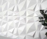 China 3D Relief Height 22mm High Gloss Peel and Stick PVC Wall Art Panel for Sofa Background for sale