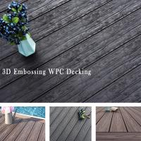 China Custom Interlock Outdoor WPC Decking Board Above 18mm Thickness with Wood Grain Surface for sale
