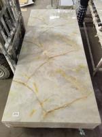 China Waterproof High Glossy PVC Wall Panel Artificial Stone UV Marble Veneer for Household for sale