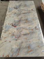 China Waterproof High Glossy PVC Wall Panel Artificial Stone UV Marble Veneer for Household for sale