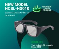 China HCBL LASER Passive 3D Glasses for PLF Cinema - 180×56×156mm Size, 24g Weight, ABS Frame for sale