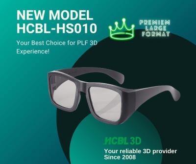 China HCBL LASER Passive 3D Glasses for PLF Cinema - 180×56×156mm Size, 24g Weight, ABS Frame for sale