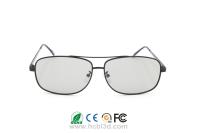China JC003 Premium Metal Frame Circular Polarized 3D Glasses 160×156mm Lens 21.25g Weight for sale