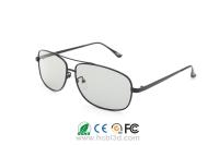 China JC003 Premium Metal Frame Circular Polarized 3D Glasses 160×156mm Lens 21.25g Weight for sale