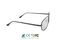 China JC003 Premium Metal Frame Circular Polarized 3D Glasses 160×156mm Lens 21.25g Weight for sale