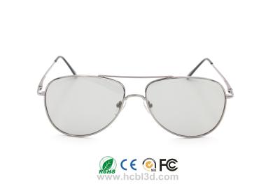 China Aviator 3D Glasses with Metal Frame and Circular Polarized Lenses - 160×155mm Size, 21.25g Weight for sale