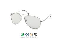 China Aviator 3D Glasses with Metal Frame and Circular Polarized Lenses - 160×155mm Size, 21.25g Weight for sale