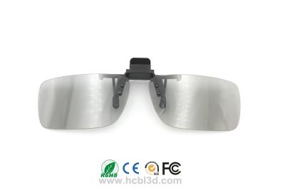 China Rimless Clip-On 3D Glasses Model A23 - Metal Frame, 137×37mm Size, 0.72mm/1.00mm Lens Options for sale