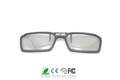 China Disposable Myopic 3D Glasses with 0.23-0.4mm Polarized Lenses, 133×37mm ABS Frame, 4g Weight for sale