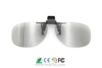 China Metal Clip-on Passive Polarized 3D Eyewear Goggles - 140×42mm Size, 9.2g Weight with Scratch-Resistant Coating for sale