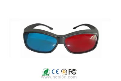 China Model A65 Reusable 3D Anaglyph Red Blue Glasses - 150mm Frame, 32.5g Weight for Computer Games & Movies for sale