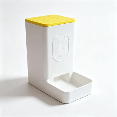 China Automatic Gravity Feeding Desktop 3D Printed Pet Accessories, Small Dog Cat Bowl With Food Storage Function for sale