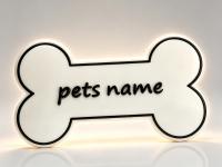 China Bone Shaped 3d Print My Design Pet ID PETG Dog Collar Name Tag for sale
