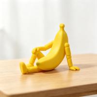 China Custom Hue 3d Printing Articulated Action Figures Movable Joints Unique Banana Shape Toys for sale