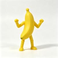 China Custom Hue 3d Printing Articulated Action Figures Movable Joints Unique Banana Shape Toys for sale