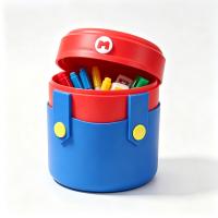 China Mario Inspired 3d Printing Service  Office Supplier Dual Use Office Desk Pen Holder for sale