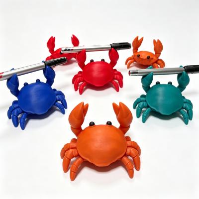 China Cartoon 3d Printing Service Officeworks Crab Shaped Multi Color Pen Holder Organizer for sale