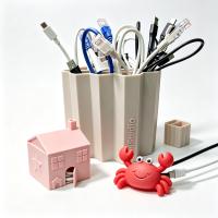 China OEM 3D Printed Office Supplies Biodegradable Multicolor Charging Cable Holder for sale