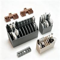 China Wire Classification 3D Printed Office Supplies Layered Separate Slots Cord Storage Box for sale