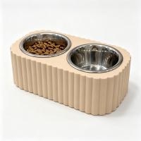China Blue Vertical Pet Feeding Stand Aesthetic 3d Printed Cat Accessories for sale