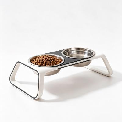 China Detachable Stainless Steel Bowl Anti Slip Non Toxic 3D Printed Pet Accessories for sale