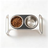 China Detachable Stainless Steel Bowl Anti Slip Non Toxic 3D Printed Pet Accessories for sale
