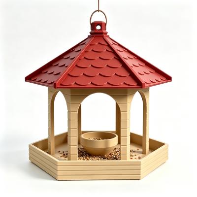 China Weather Resistant Pavilion Design 3D Printed Pet Accessories For Outdoor Bird Feeding for sale