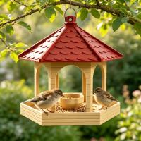 China Weather Resistant Pavilion Design 3D Printed Pet Accessories For Outdoor Bird Feeding for sale