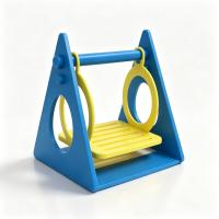 China Colorful Blue-Yellow Hamster Hanging Swing Toy, 3D printed Pet Accessories Interactive Play Toy for Small Pets for sale