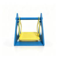 China Colorful Blue-Yellow Hamster Hanging Swing Toy, 3D printed Pet Accessories Interactive Play Toy for Small Pets for sale