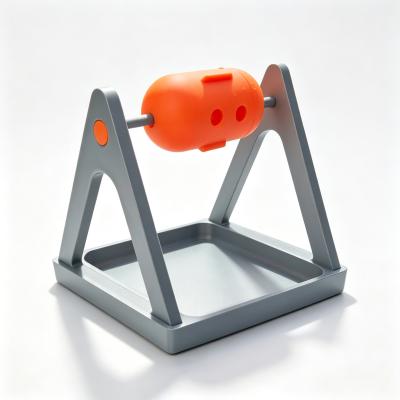 China Smooth Layered Craft 3D Printed Pet Accessories with Detachable Orange Roller for Small Canine Training for sale