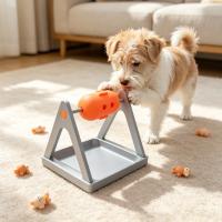 China Smooth Layered Craft 3D Printed Pet Accessories with Detachable Orange Roller for Small Canine Training for sale