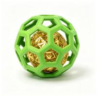 China Hollow Dodecahedron 3D Printed Pet Accessories 5cm Daily  Interactive Dog Toy Ball for sale