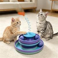 China Multi Layer 3D Printed Pet Accessories Detachable Cat Turntable Toy For Indoor for sale