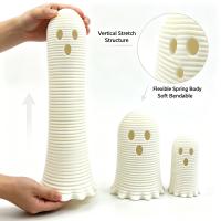 China Stretch Spring Ghost Fidget Toy, 3D Printed Holiday Decoration for Halloween Table Decor for sale