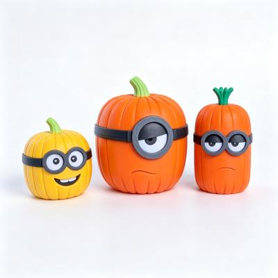 China Minion Pumpkin Figurine, 3D Printed Holiday Decoration Halloween Front Porch Decor for sale