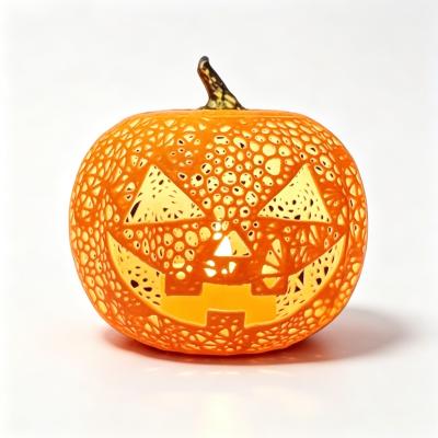 China FDM Molded Christmas Ornament 3d Print Hollow Carved Halloween Pumpkin Decorations for sale